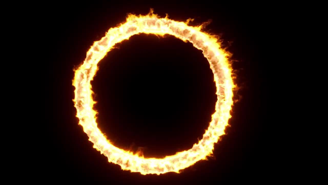 Circular Fire Stock Motion Graphics