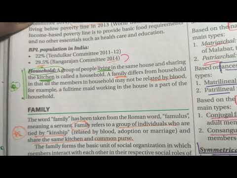Difference between Family and Household