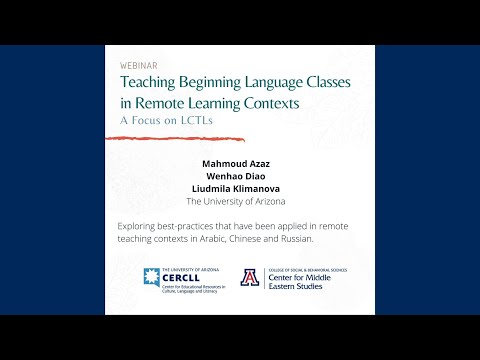 Teaching Beginning Language Classes in Remote Learning Contexts: A Focus on LCTLs
