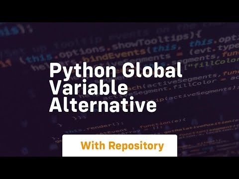 python global variable alternative