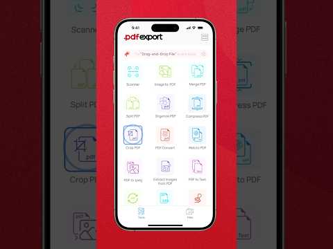 Crop PDF with PDF Export App
