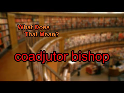 What does coadjutor bishop mean?