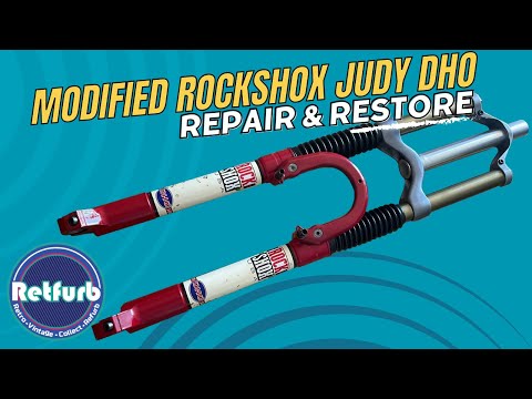 Modified Rockshox Judy DHO Bike Forks - Repair & Restore - Retfurb Vintage Refurb
