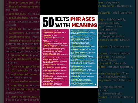 Common English Phrases and Expressions ✅ Advanced English | IELTS Vocabulary