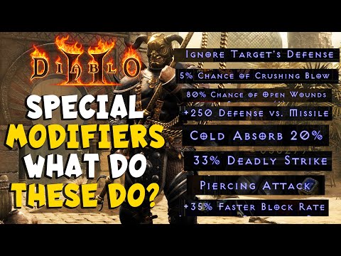 Special Modifiers - What Do These Do? Diablo 2 Resurrected / D2R
