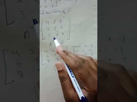 If A is skew symmetric Matrix find the value of x