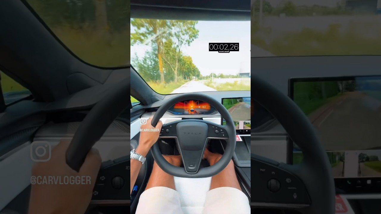 Tesla Model S Plaid ‘Cheetah Launch’ - Real World Test by @Carvlogger