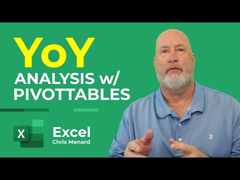 Excel: Year-over-Year (YOY) analysis w/ a PivotTable