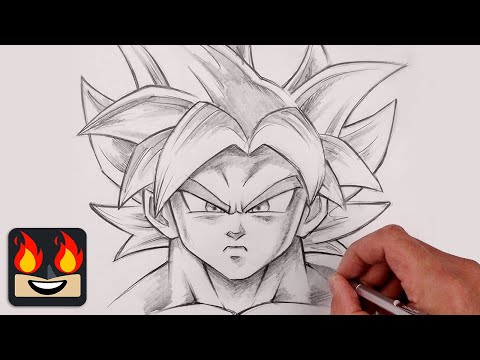 How To Draw Ultra Instinct Goku | Dragon Ball