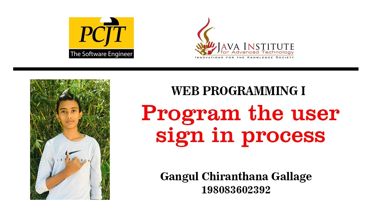 Web Project Task 03 | eshop - web programming 1 | Java Institute | Gangul Gallage