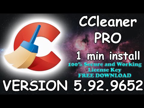 CCleaner 5.92.9652|100% Secure & Working|Free license|1 min install|