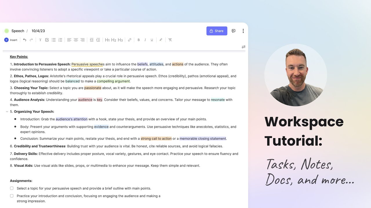 Tutorial: The ByDesign Workspace