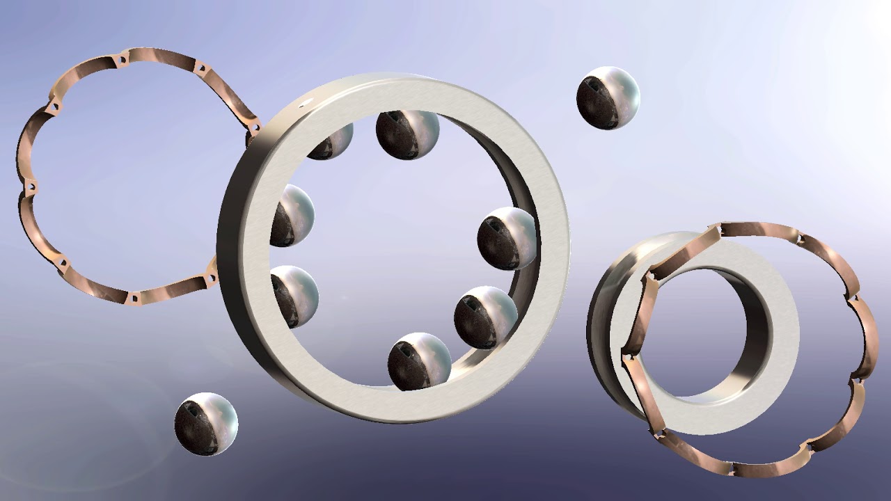 Bearing animated exploded view