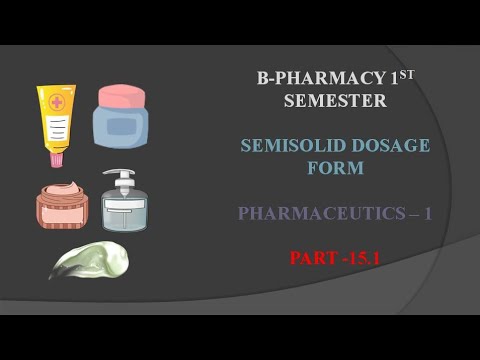 semisolid dosage form | classification | excipients | pharmaceutics.