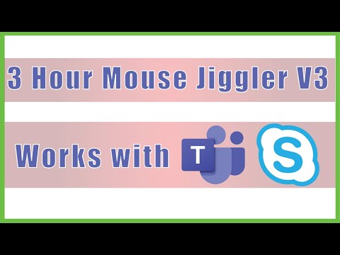 3 Hours Mouse Jiggler Version 3 - Keep MS Teams GREEN ACTIVE - Keep Computer Awake