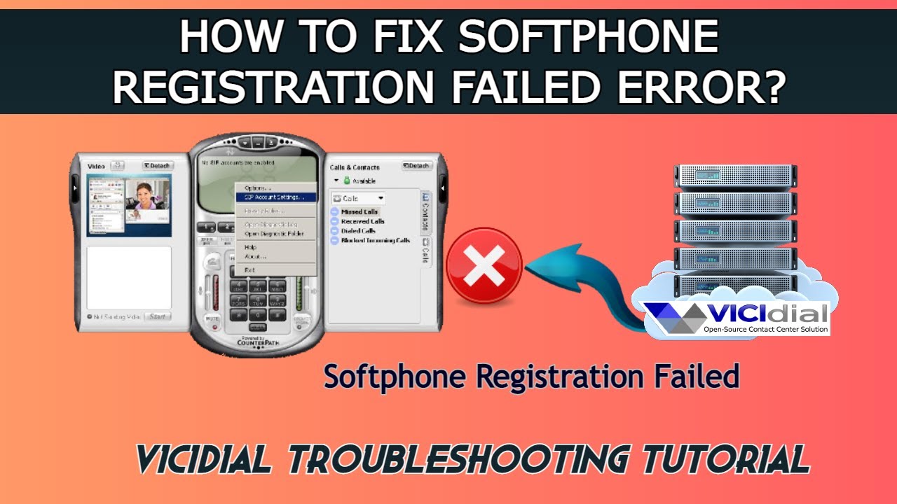 HOW TO FIX SOFTPHONE REGISTRATION FAILED ERROR IN VICIDIAL? | VICIDIAL TROUBLESHOOTING TUTORIAL