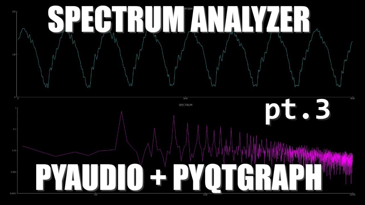 Let's Build an Audio Spectrum Analyzer in Python! (pt. 3) Switching to PyQtGraph