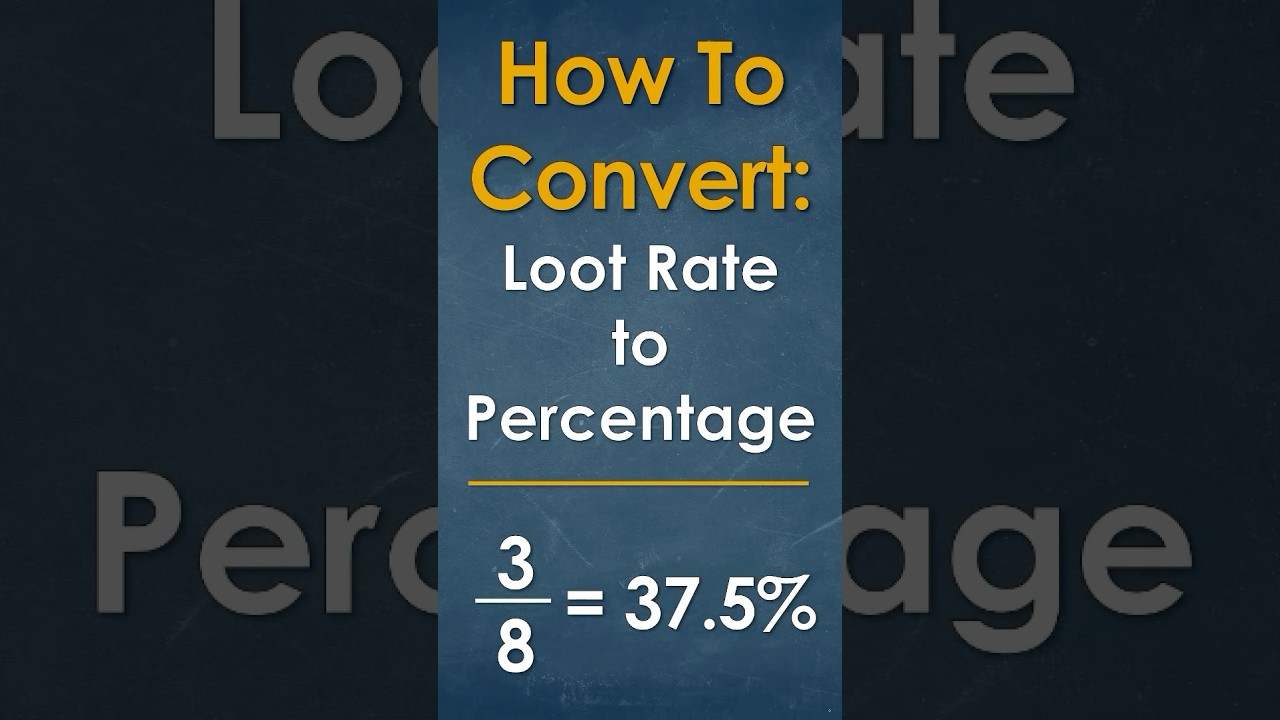 Gaming Math: Understanding Loot Drop Chances (3/8 as a Percent)
