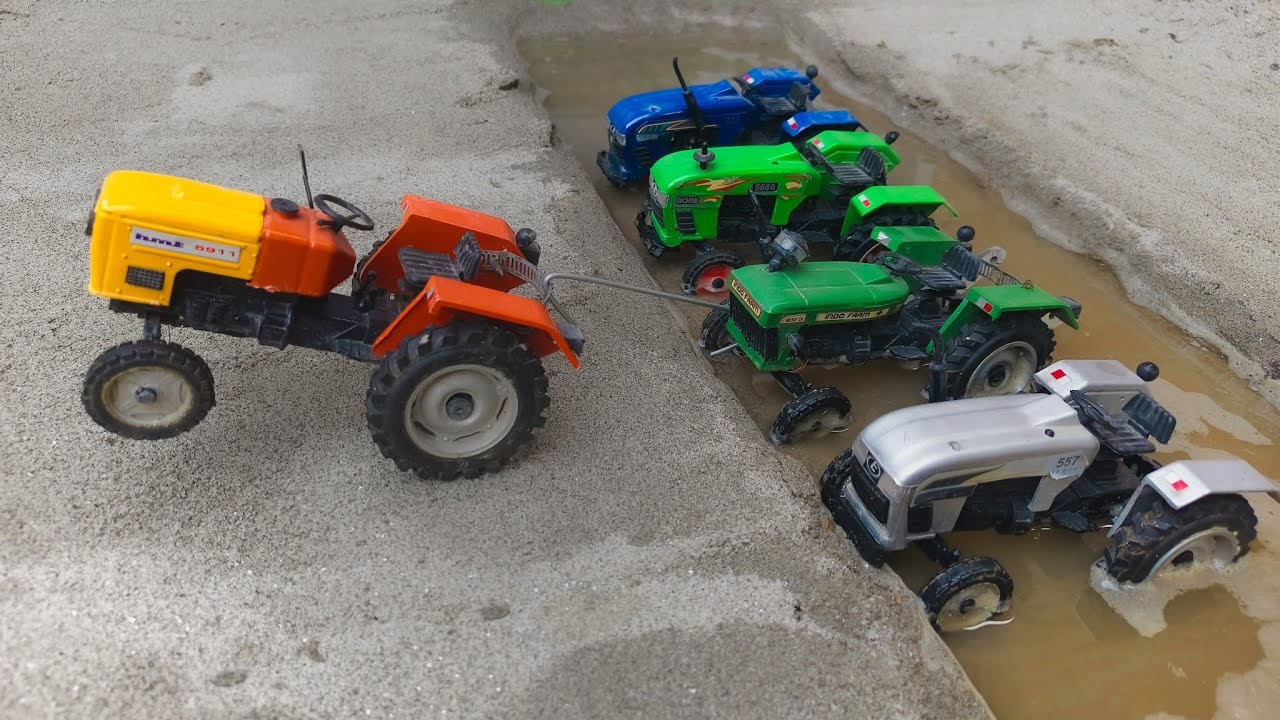 Diy Tractor Stuck In Mud With FirePlace River MiniScience project Part 1 || @RvDevCreator78 