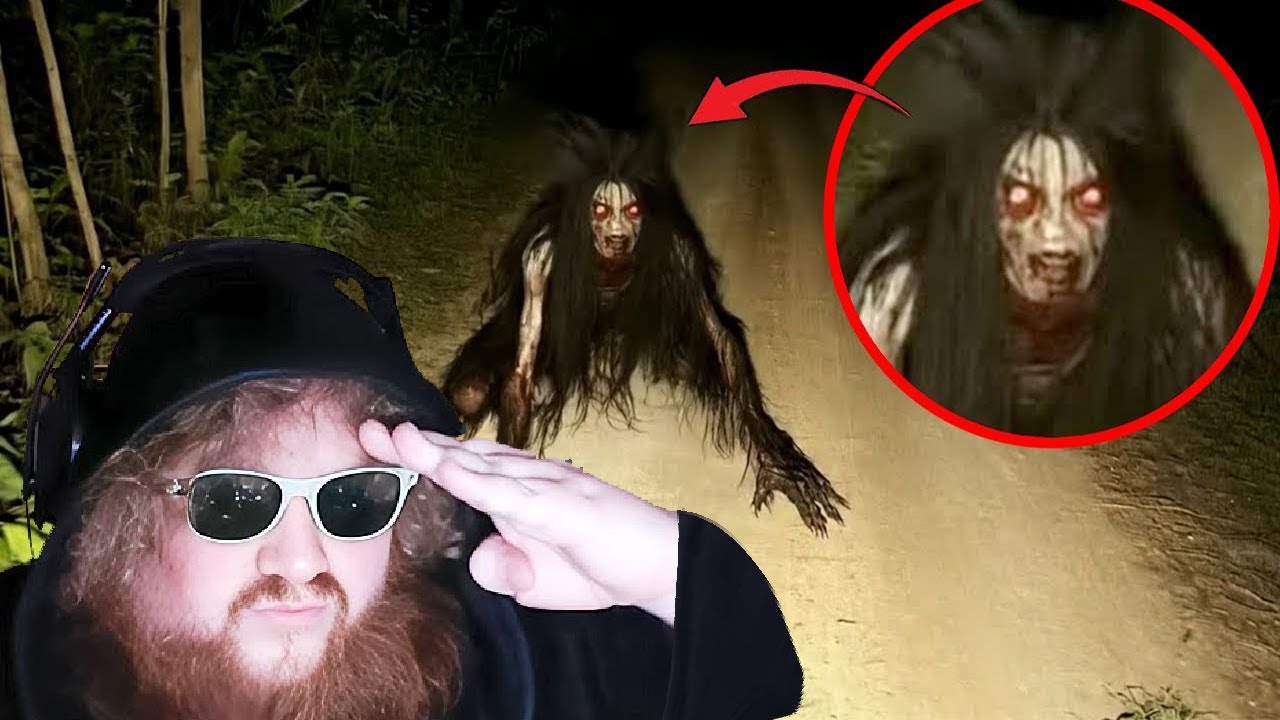 CaseOh Debunk  Horror Creatures in the Forest at Night | Caseoh React Scary Video  on Mid Night Comp