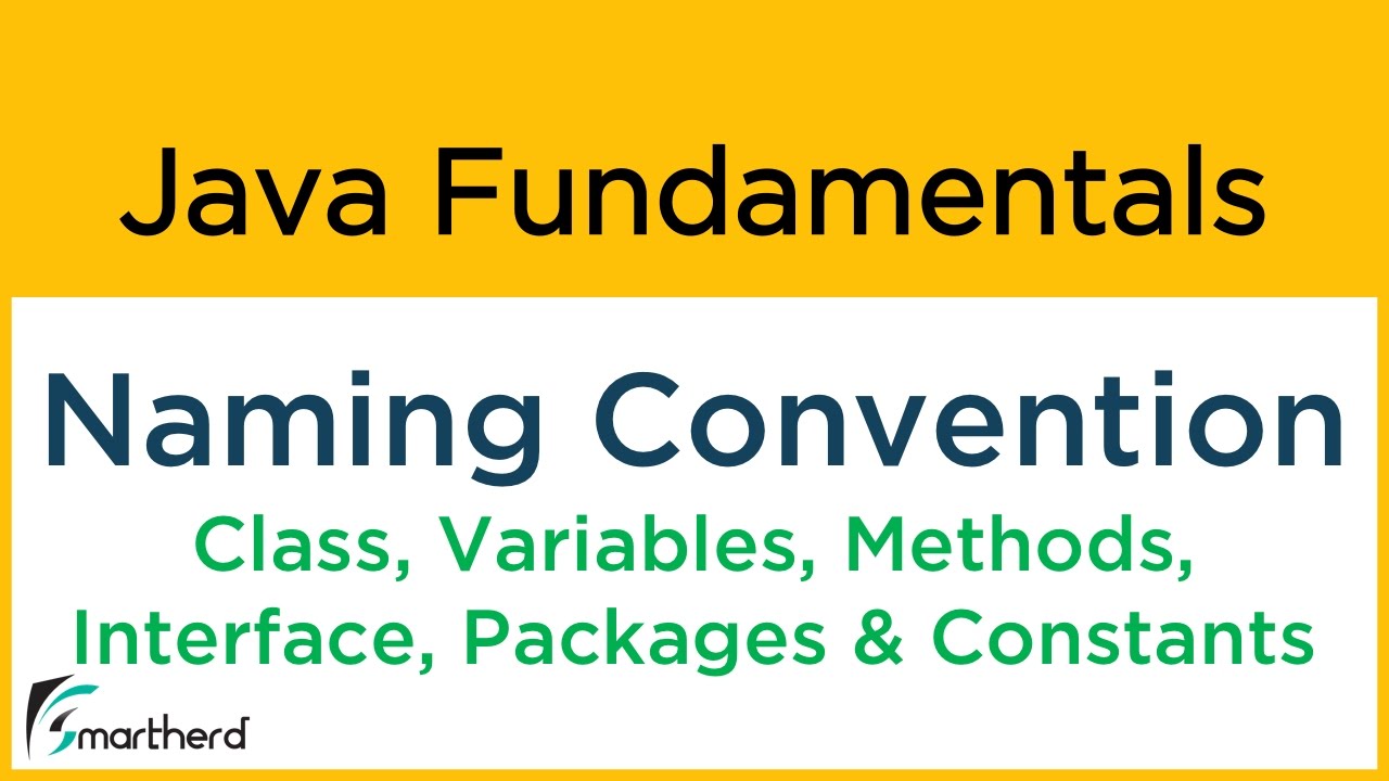Java Naming Conventions in Java. Java tutorial for beginners #14