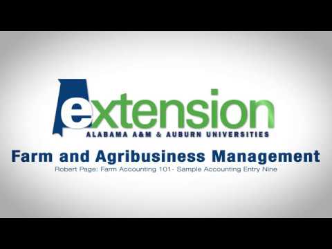 Farm Accounting 101 - Sample Accounting Entry Nine: Recording Contract Poultry Sales Bank Deposit