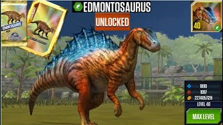 Unlocking and Maxing Edmontosaurus | Jurassic World the Game
