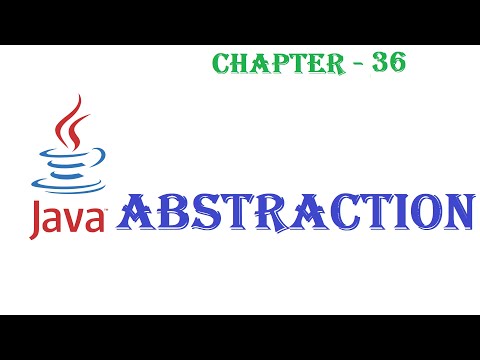 Abstraction in Java - Java tutorial - w3Schools - Chapter 36 English