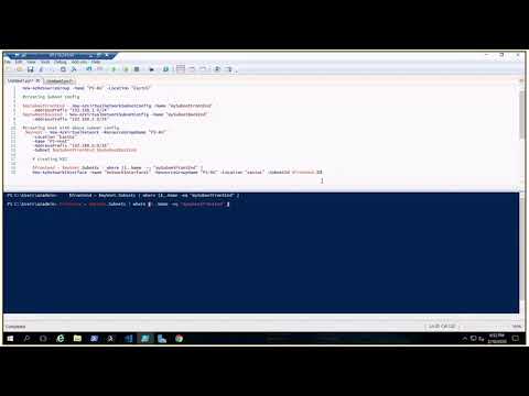 Powershell with Azure : Network Interface Create and Add