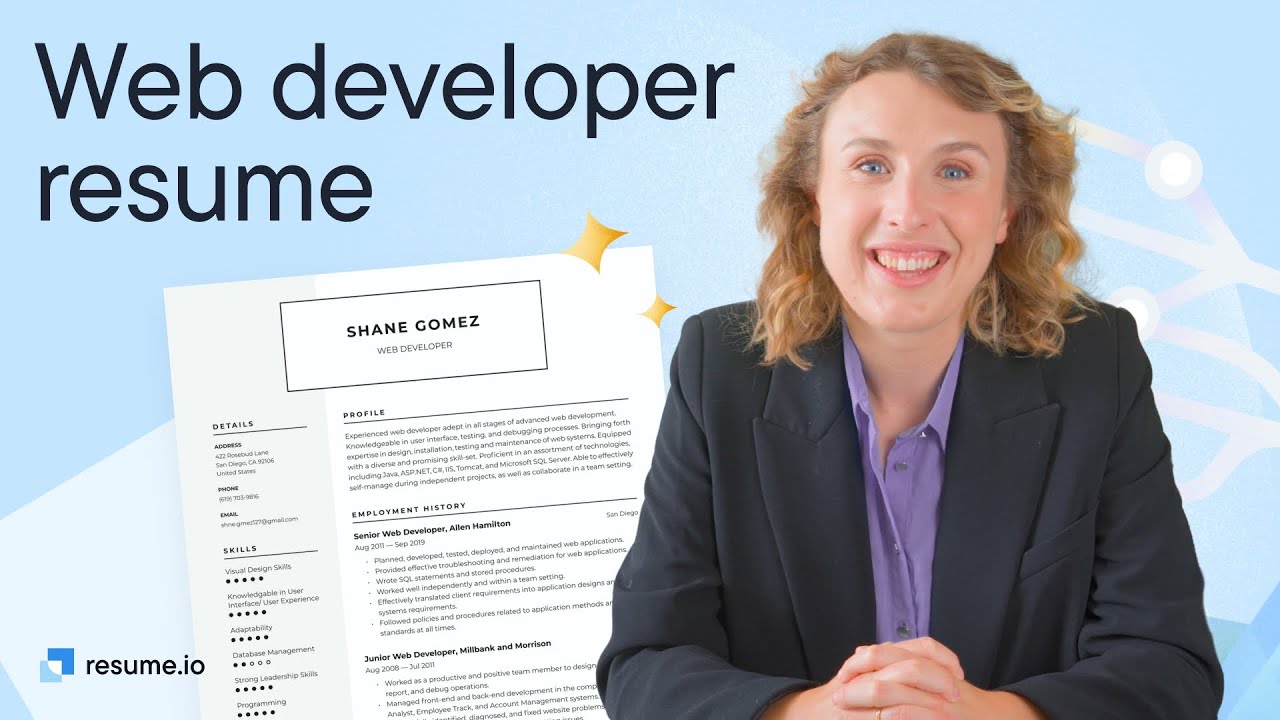 How to write a web developer resume that gets you hired (free template)