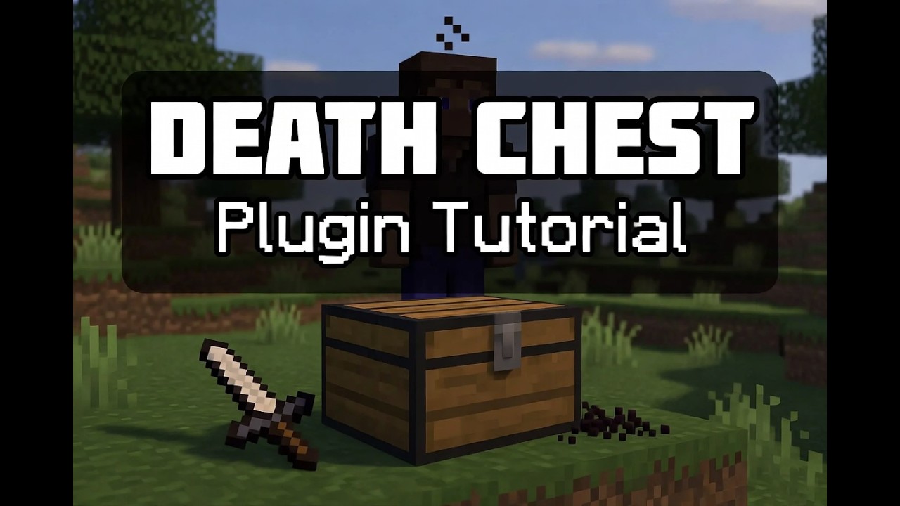 Death Chest Plugin Tutorial - Items Saved in a Chest When You Die! (1.21)