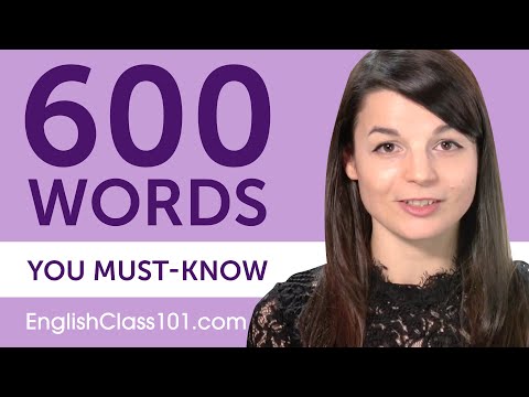 600 Words Every English Beginner Must Know