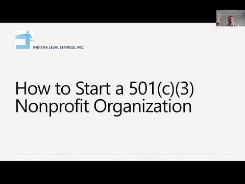 Nonprofit Series: Starting a 501(c)(3) Nonprofit Organization