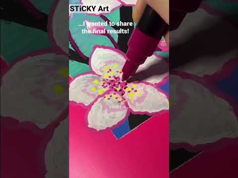 Customizing A Wood Deck 🌸 Using POSCA Pens #shorts #posca #stickyart