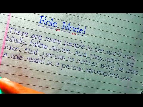 Role Model Essay in English || Paragraph || handwriting // My Role Model