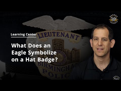 What Does an Eagle Symbolize on a Hat Badge?