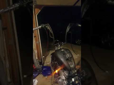 Working on the wiring for the 95 bobber build