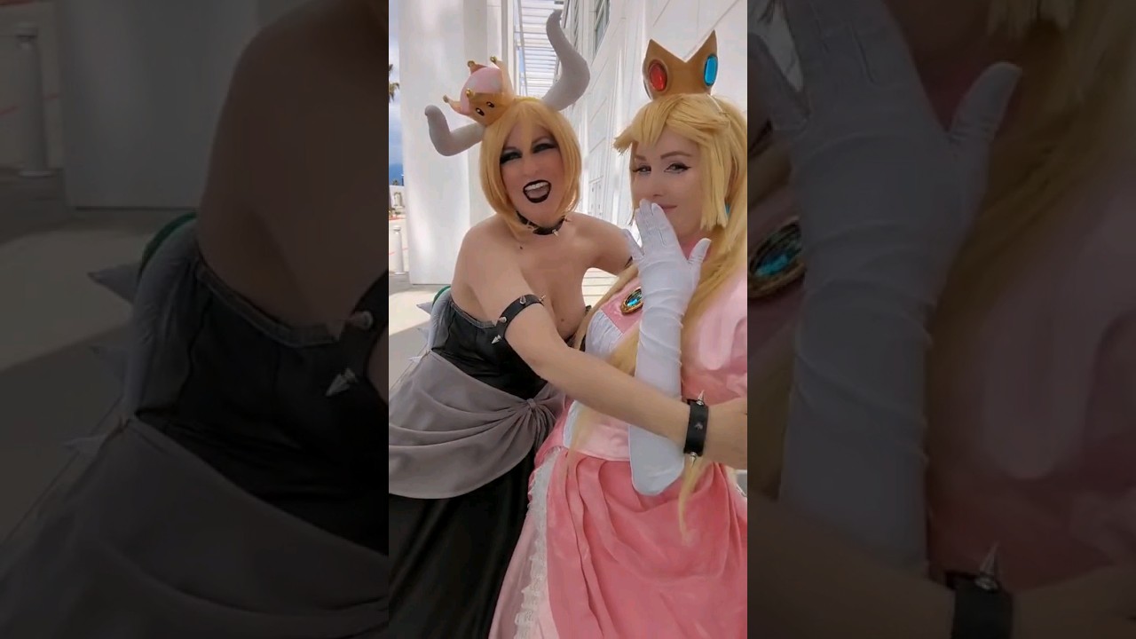 Bowsette wants to be the princess. #mario #nintendo #cosplay #princesspeach #gamer #shorts