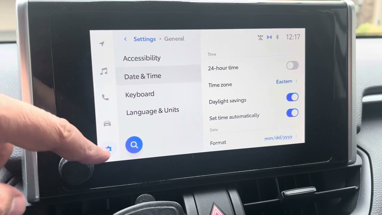 Toyota RAV4 change the Time/ #clock 2019,2020,2021,2022,2023,2024,2025  #toyota #rav4 #toyotarav4