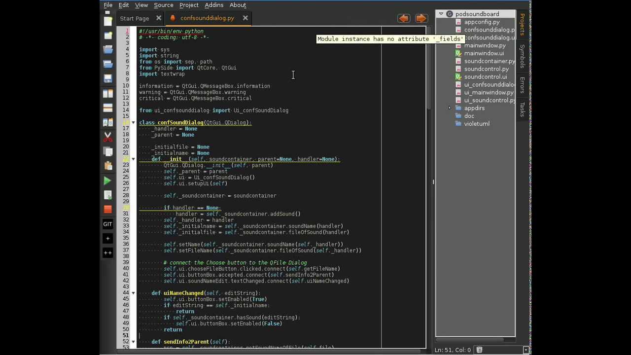 ninja-ide git-plugin issues