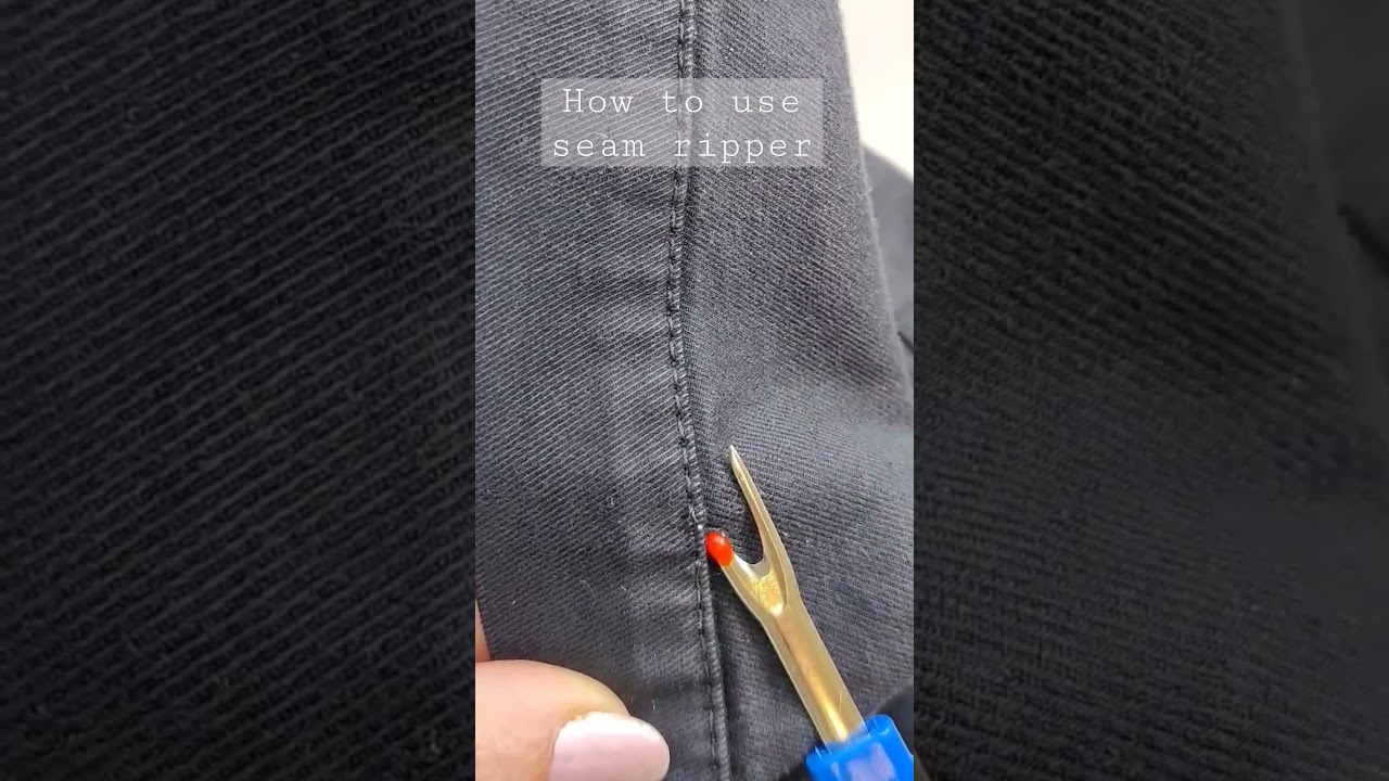 How to use seam ripper