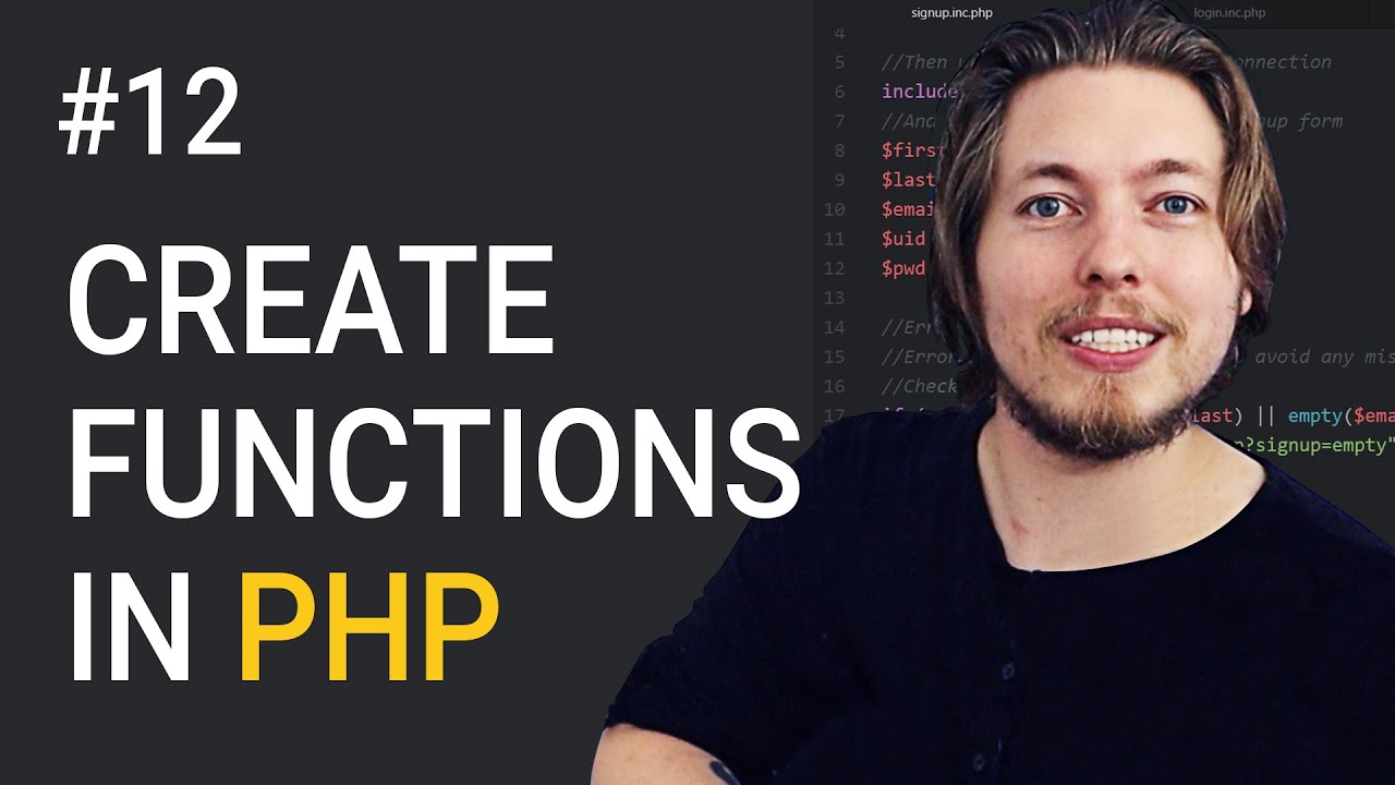 12: What are Functions in PHP | Procedural PHP Tutorial For Beginners | PHP Tutorial | mmtuts
