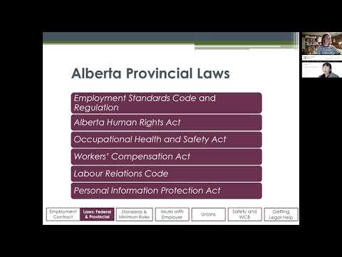 Alberta Labour Laws/ Трудові закони в Альберті Webinar
