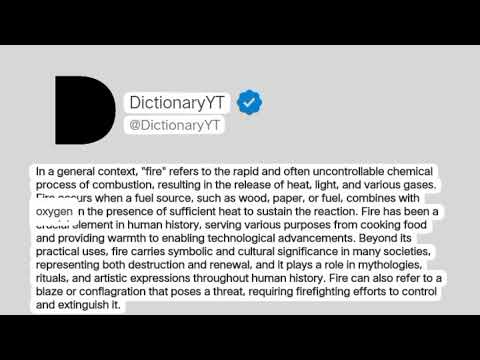 Fire Meaning in English
