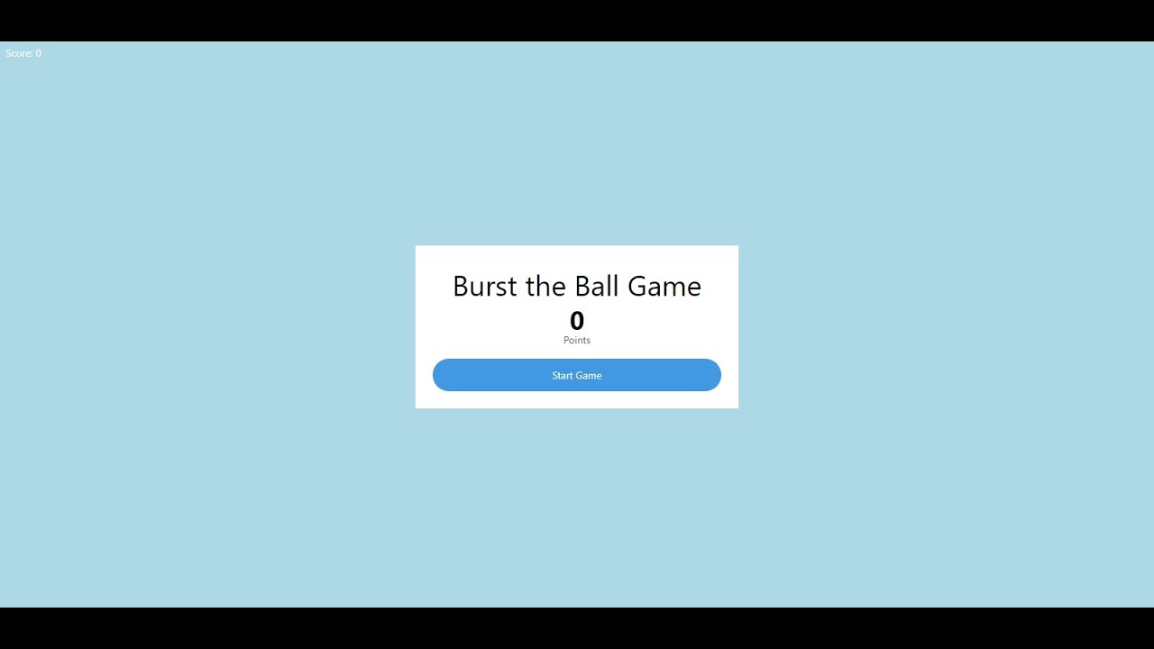 Burst the Ball Game using JavaScript