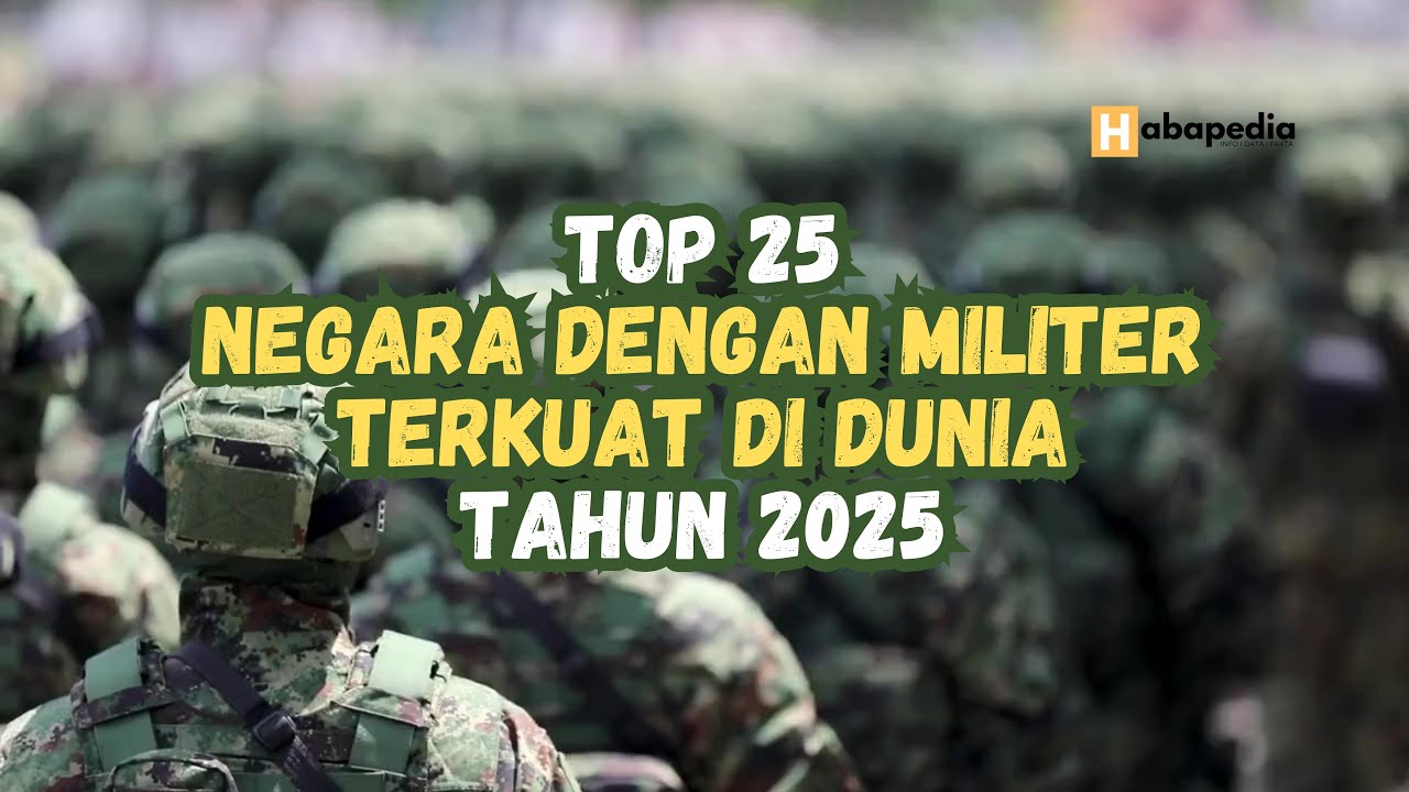 Top 25 Negara dengan Militer Terkuat di Dunia Tahun 2025