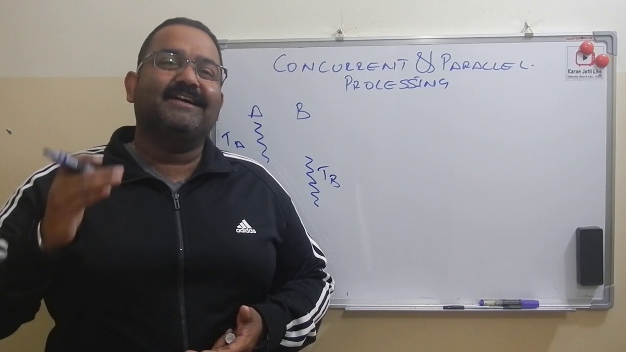 Concurrent and parallel processing explained with example