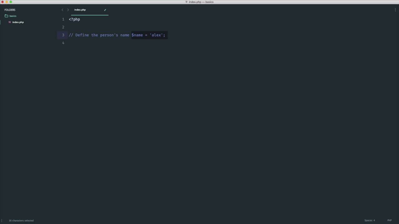 PHP Basics: Commenting (31/35)