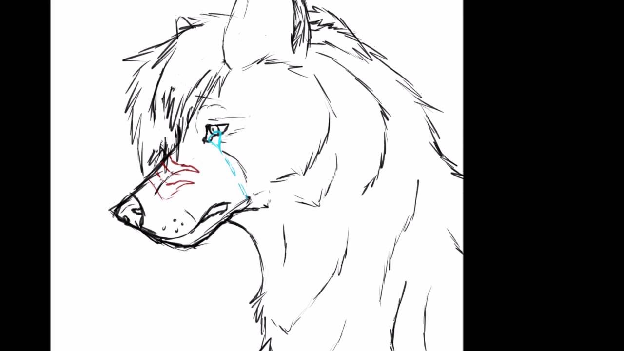 '' Falling on hard times...'' Wolf speedpaint