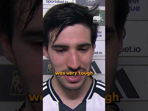 Sandro Tonali on his goal 😅 '70% cross... difficult for the 'keeper, but it was difficult for me!'